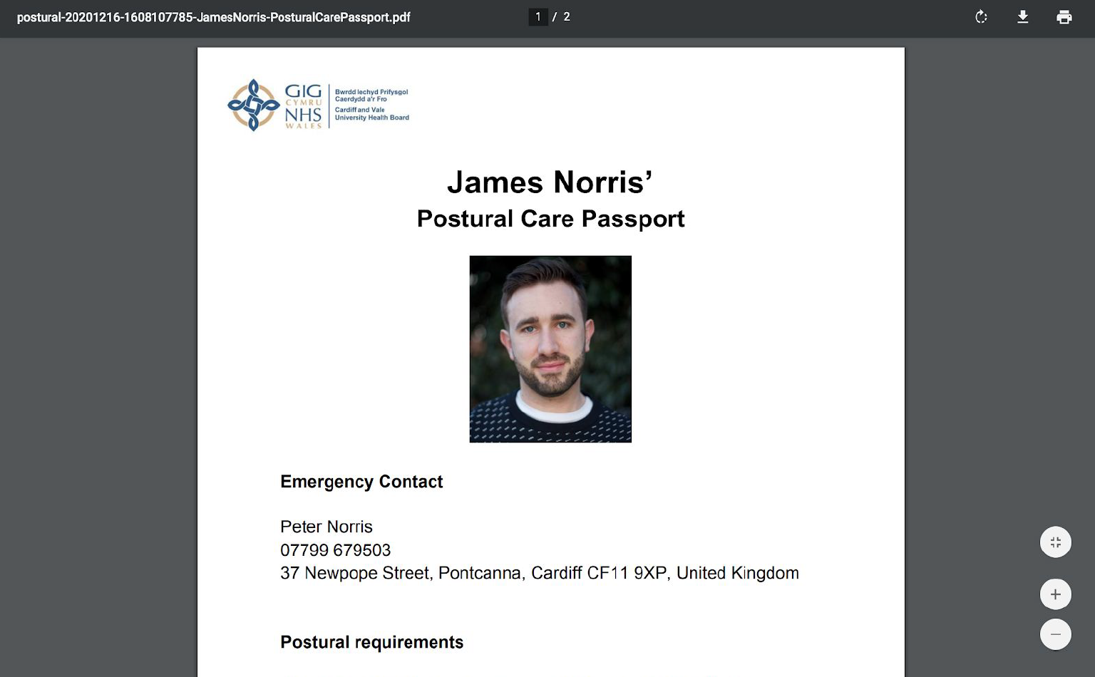 The Postural Care Passport - MyWishes - End of life planning tutorials